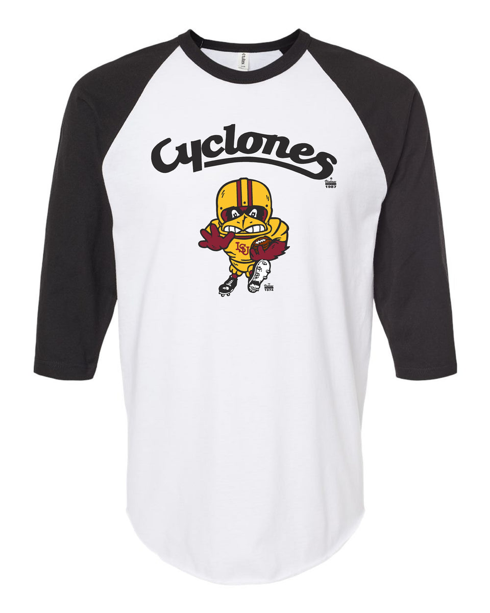 Vintage Cyclones Football Cy Baseball Tee – Cyclone Fanatic Shop