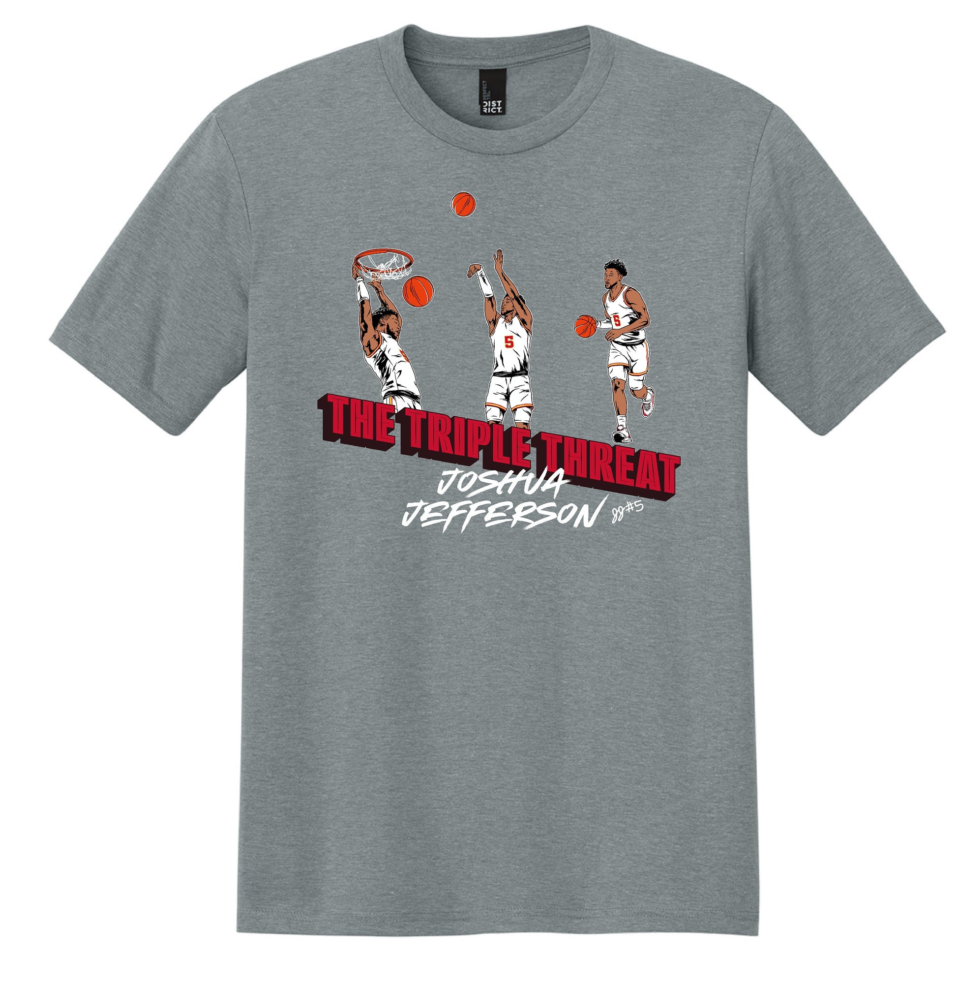 Joshua Jefferson Triple Threat NIL Signature Tee – Cyclone Fanatic Shop