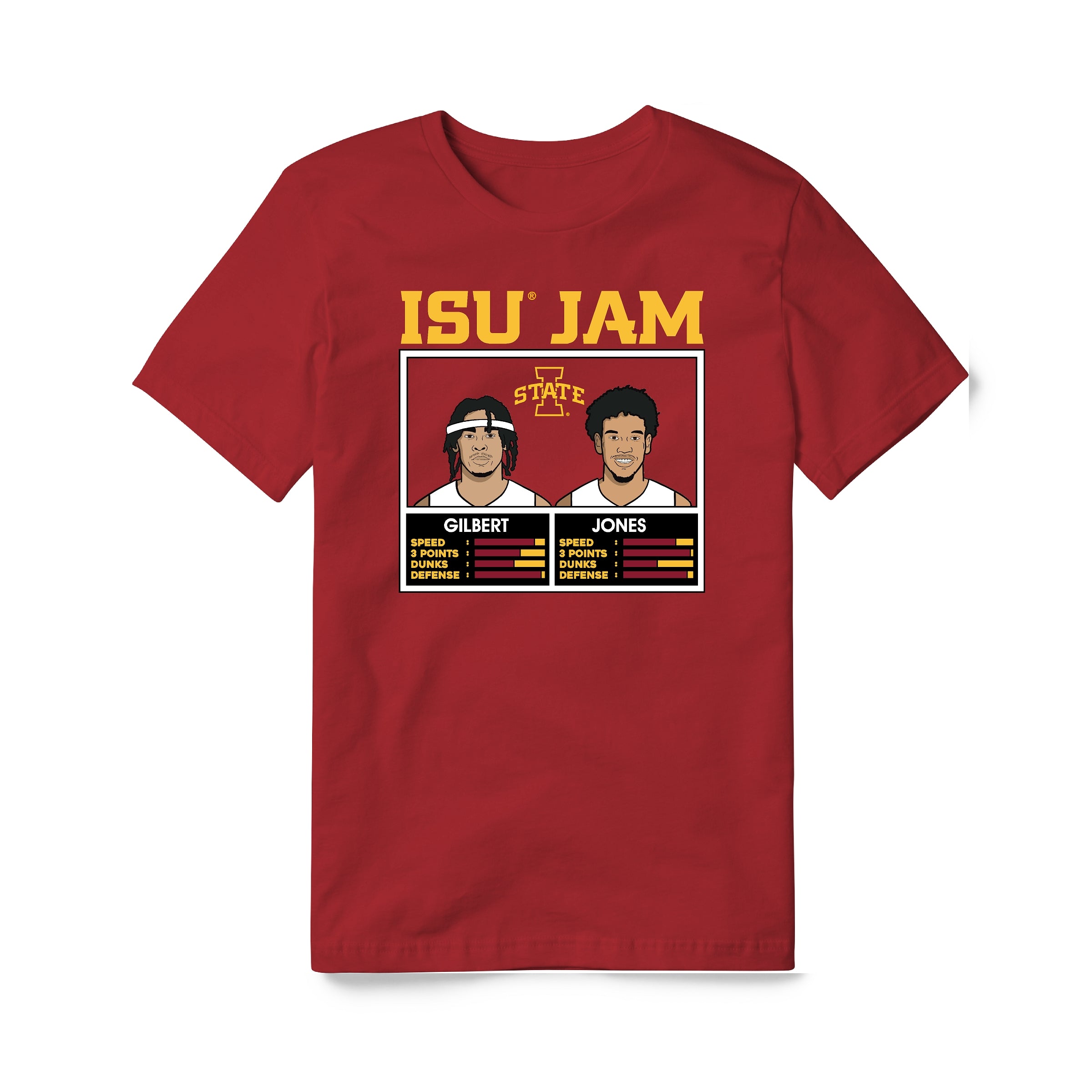 ISU Jam - Keshon Gilbert and Curtis Jones NIL Tee – Cyclone Fanatic Shop
