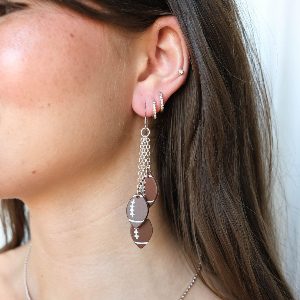 Touchdown Football Earrings – Cyclone Fanatic Shop