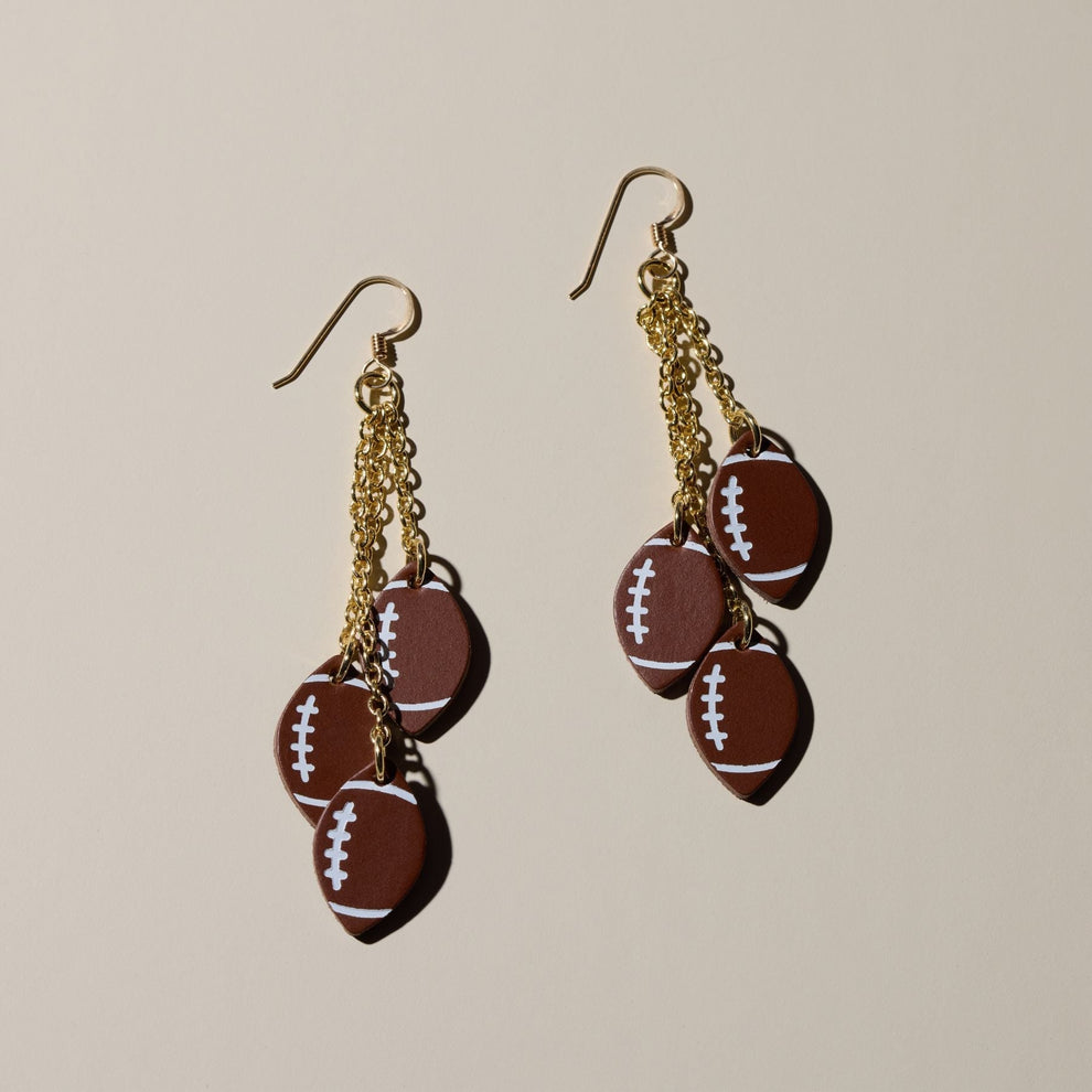 Touchdown Football Earrings – Cyclone Fanatic Shop